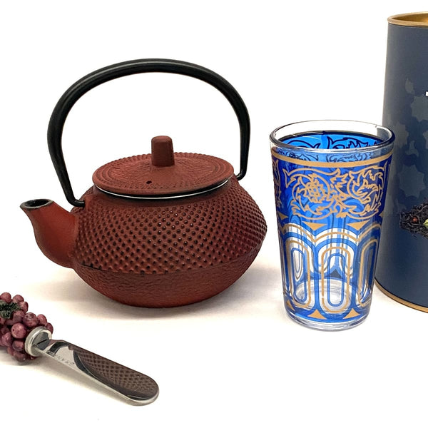 Andalusian Tea Set - Iron Teapot + Pakistani Tea + Glass